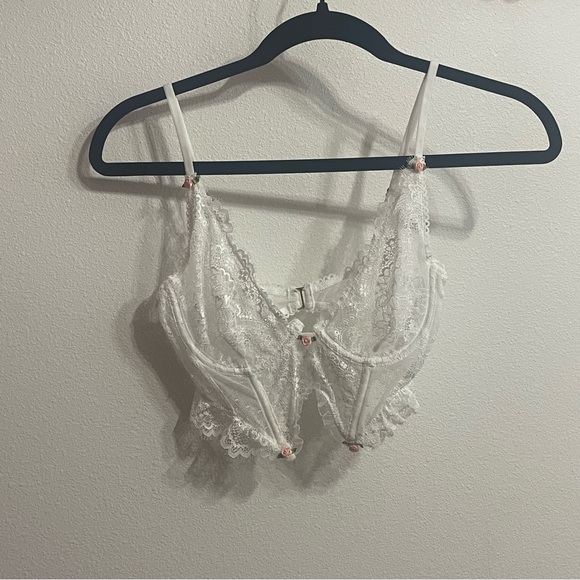 Free People | Intimates & Sleepwear | Free People White Lace Bralette ...